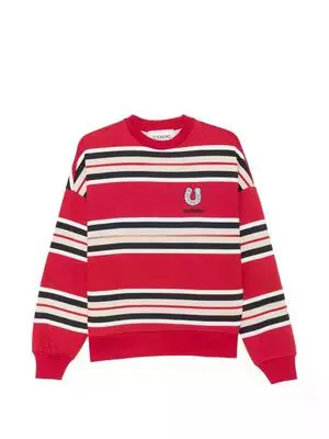 Iceberg Striped Sequin-embellished Sweatshirt - Red