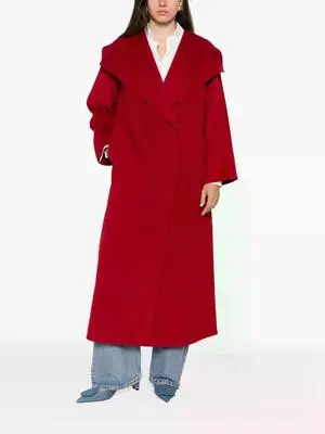 Liviana Conti Oversized-collar Coat - Red