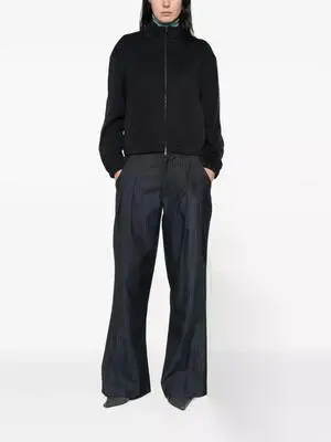 Max Mara High-neck Zip-up Bomber Jacket - Blue