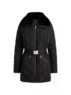 Ralph Lauren Quilted Belted Coat - Black
