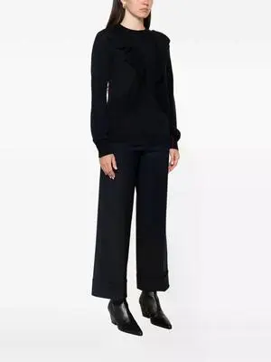 Liviana Conti Ruffled Long-sleeve Sweater