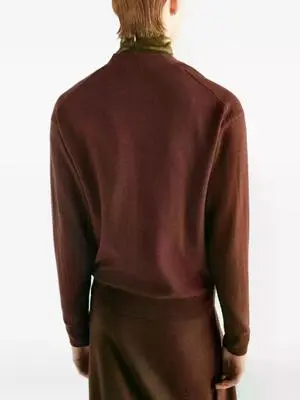 LEMAIRE Relaxed Twisted Cardigan In Merino Blend