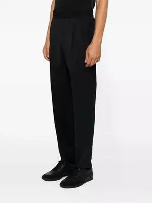 Zegna Pleated Elasticated-waistband Trousers - Black