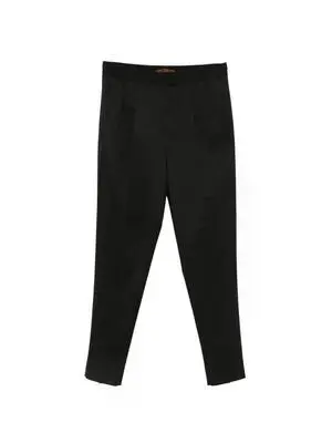 Zegna Pleated Elasticated-waistband Trousers - Black