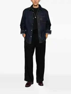 Casablanca Logo-embroidered Denim Shirt
