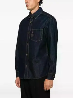 Casablanca Logo-embroidered Denim Shirt