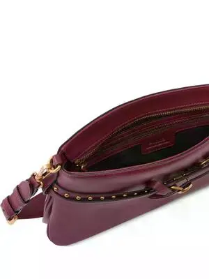 Pinko Studded Leather Shoulder Bag