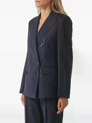 Max Mara Pinstripe Double-breasted Blazer
