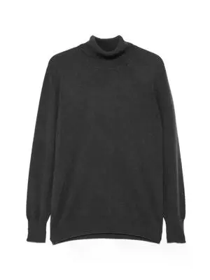 LEMAIRE Turtleneck Ribbed-trim Sweater - Grey
