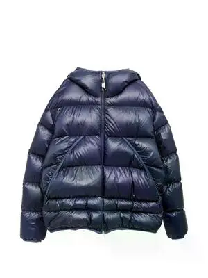 Moncler Anapo Quilted Hooded Jacket - Blue