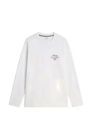 Tommy Hilfiger Script Long-sleeve T-shirt - White