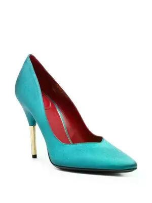 Valentino Garavani Pointed-toe Stiletto-heel Pumps - Blue