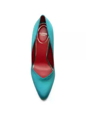 Valentino Garavani Pointed-toe Stiletto-heel Pumps - Blue