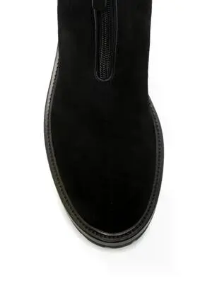 THE ROW Hike Zipped-front Suede Boots