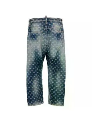 Dsquared2 Monogram Dirty-wash Kawaii Jeans