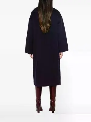 Liviana Conti Oversized-collar Double-breasted Coat - Blue