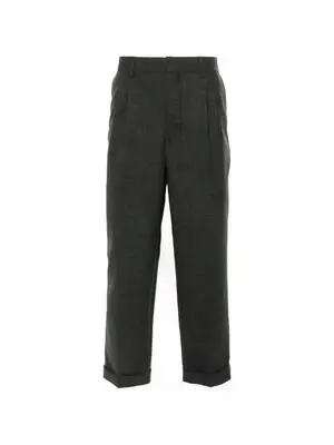 AMI Paris Carrot-fit Trousers - Grey