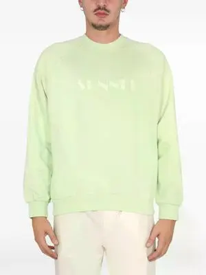 Sunnei Logo-embroidered Raglan-sleeve Sweater