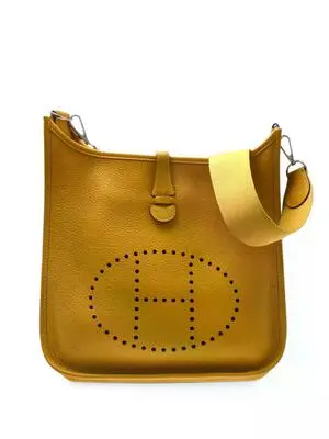 Hermès 2008 Gm Taurillon Evelyne Shoulder Bag - Yellow