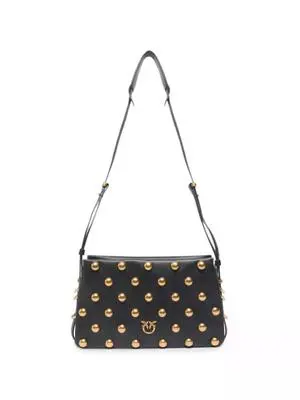 Pinko Love Birds Stud-embellished Shoulder Bag - Black