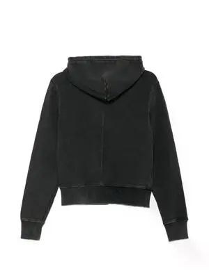 ENTIRE STUDIOS Faded-effect Zip-up Hoodie - Grey