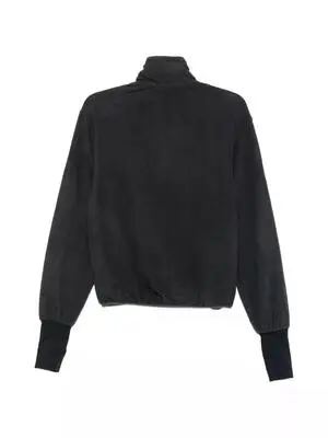 ENTIRE STUDIOS Half-zip Fleece Sweater - Black