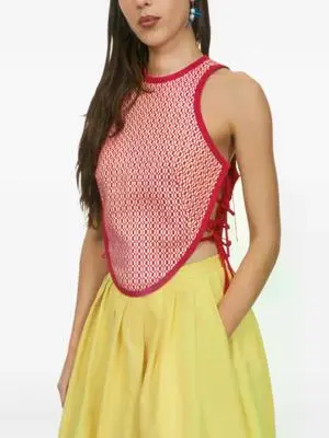 Rosie Assoulin Shield Lace-up Top