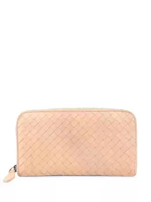 Bottega Veneta Intrecciato Zip-around Wallet - Neutrals