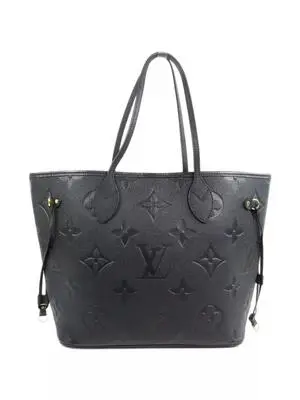 LOUIS VUITTON Mm Neverfull Monogram Empreinte Tote Bag - Black