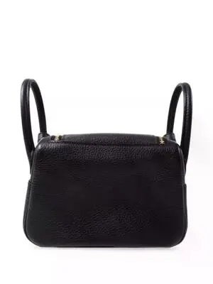 Hermès Mini Lindy Calf Leather Shoulder Bag - Black