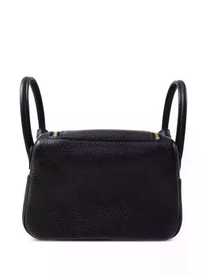 Hermès Mini Lindy Calf Leather Shoulder Bag - Black