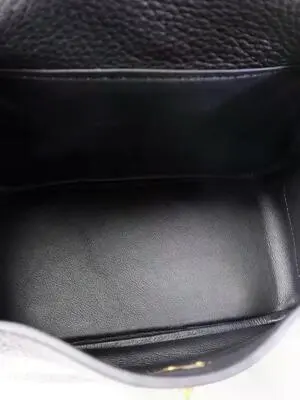Hermès Mini Lindy Calf Leather Shoulder Bag - Black