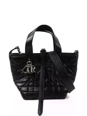 Dior Small Toujours Logo-charm Tote Bag - Black