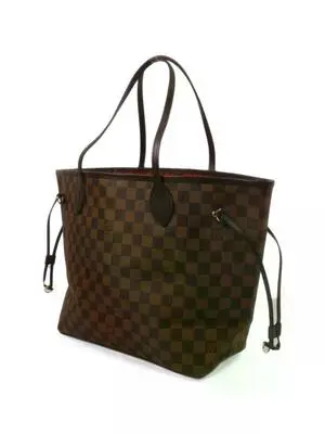 LOUIS VUITTON Neverfull Mm Damier Ebene Tote Bag