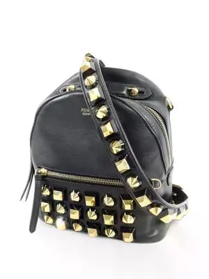 Fendi Studded Logo-print Tote Bag