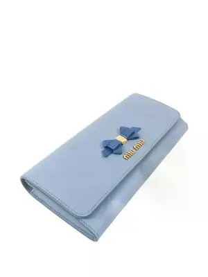 Miu Miu Bow-detail Leather Wallet