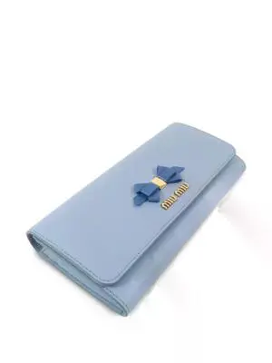 Miu Miu Bow-detail Leather Wallet