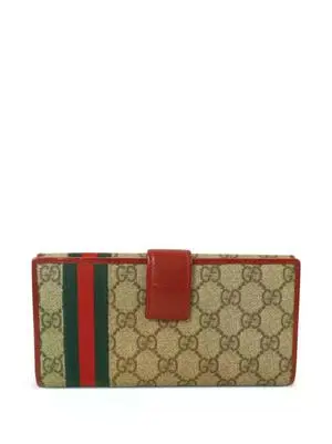 Gucci Gg-supreme Canvas Long Wallet