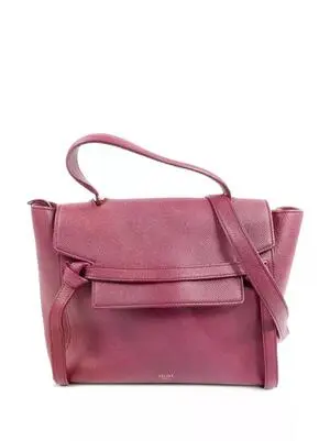Celine Micro Belt Tote Bag - Red