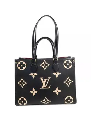LOUIS VUITTON Onthego Monogram Empreinte Tote Bag - Black