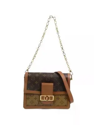 LOUIS VUITTON Mm Dauphine Monogram Reverse Shoulder Bag - Brown