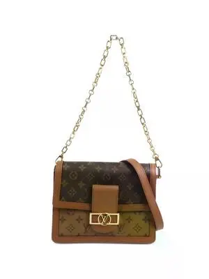 LOUIS VUITTON Mm Dauphine Monogram Reverse Shoulder Bag - Brown