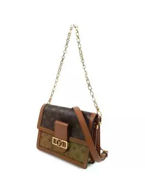 LOUIS VUITTON Mm Dauphine Monogram Reverse Shoulder Bag - Brown