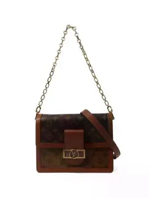 LOUIS VUITTON Mm Dauphine Monogram Reverse Shoulder Bag - Brown