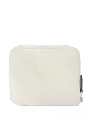 Hermès Silk In Compact Zip-around Wallet White