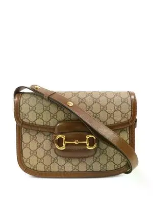 Gucci 1955 Medium Gg Horsebit Supreme Shoulder Bag