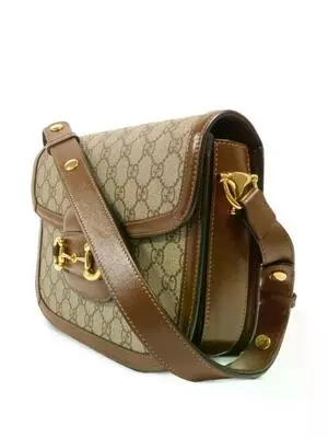 Gucci 1955 Medium Gg Horsebit Supreme Shoulder Bag