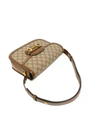 Gucci 1955 Medium Gg Horsebit Supreme Shoulder Bag