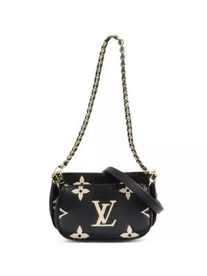 LOUIS VUITTON Multi Pochette Accessoires Monogram Canvas Tote Bag - Black