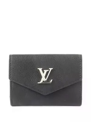LOUIS VUITTON Lock Me Mini Calf Leather Wallet - Black